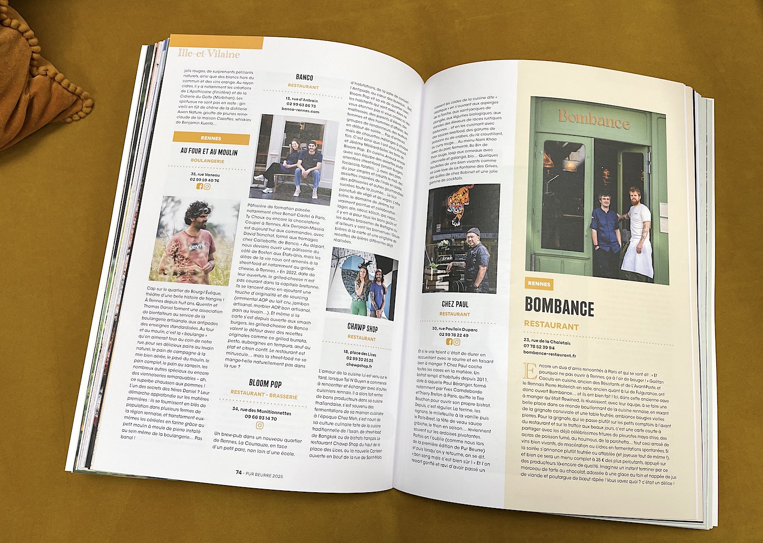 Deuxième édition du guide Pur Beurre - Office de Tourisme